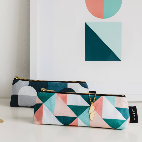 Union Triangles Pencil Case – Godiva Boutique